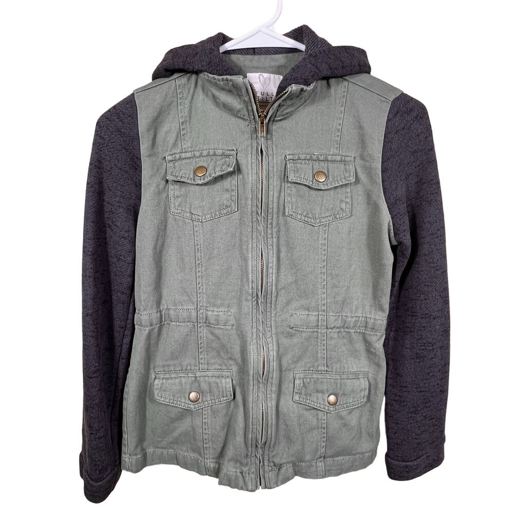Full Tilt Tilly's Utility Cargo Jacket Juniors Size M - Gem